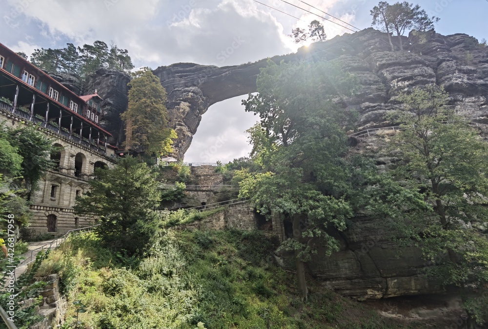 Prebischtor, Tschechien, Böhmische Schweiz, Hrensko ...