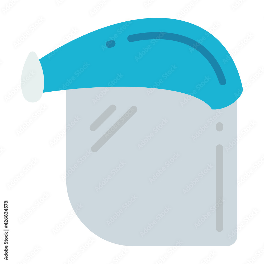 Surgical Face shields Concept, Wearable face Mask Vector Icon Design ...