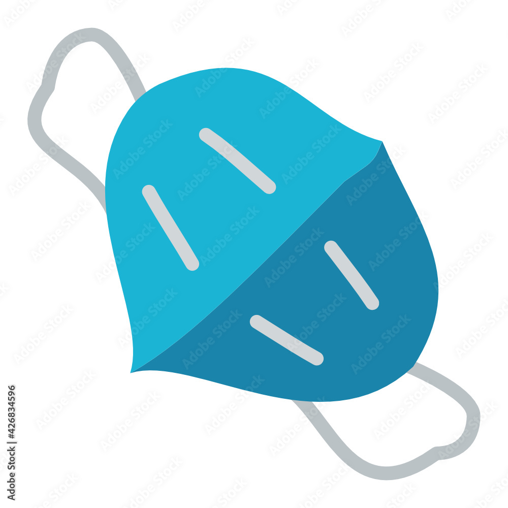 Coronavirus Prevention Respirator Concept, Surgical Face Mask Vector ...