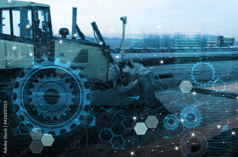 Foto de the concept of full automation of work using artificial ...