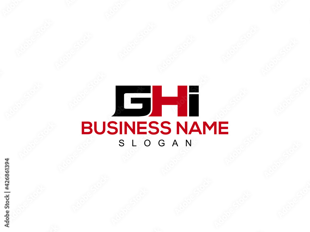 Letter GHI Logo Icon design for Your Business Stock Vector | Adobe Stock