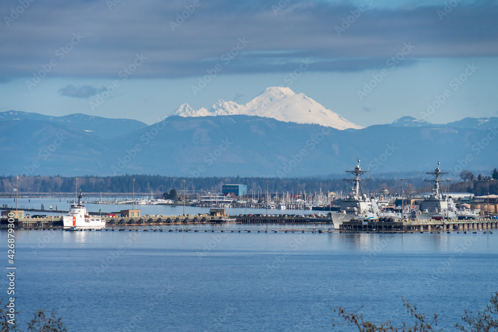 Everett WA. USA - 04-05-2021: Naval Station Everett (NAVSTA Everett ...