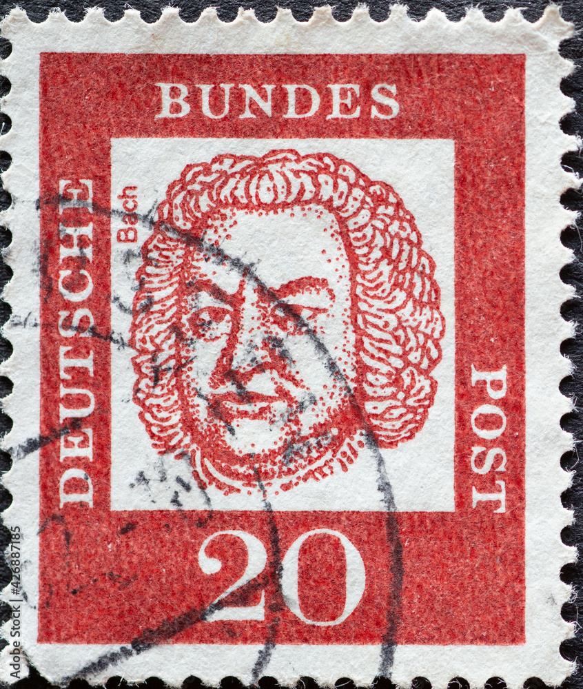 GERMANY - CIRCA 1961: a postage stamp from Germany, showing a portrait ...