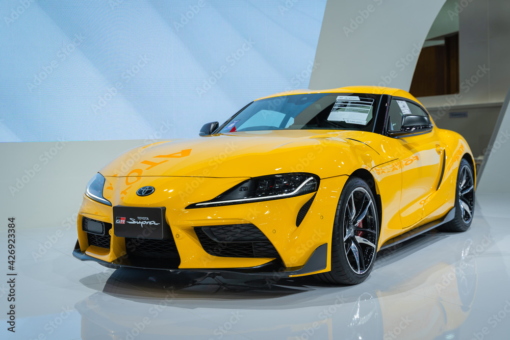 New Toyota Supra GR sport car show on display in 42th Bangkok ...