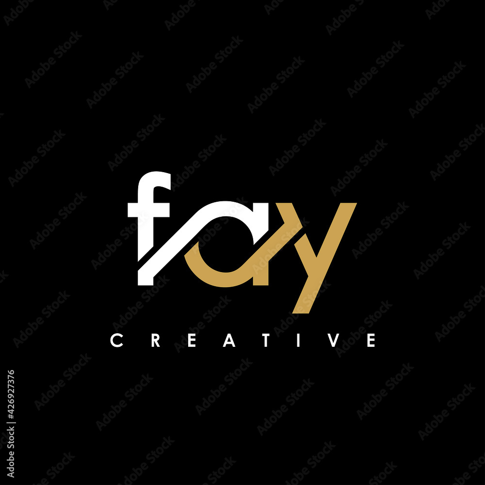 FAY Letter Initial Logo Design Template Vector Illustration Stock ...