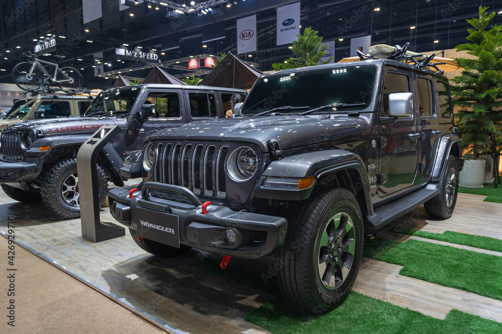 New Jeep 4x4 Off Road Sport Utility Car with beautiful exhibition ...