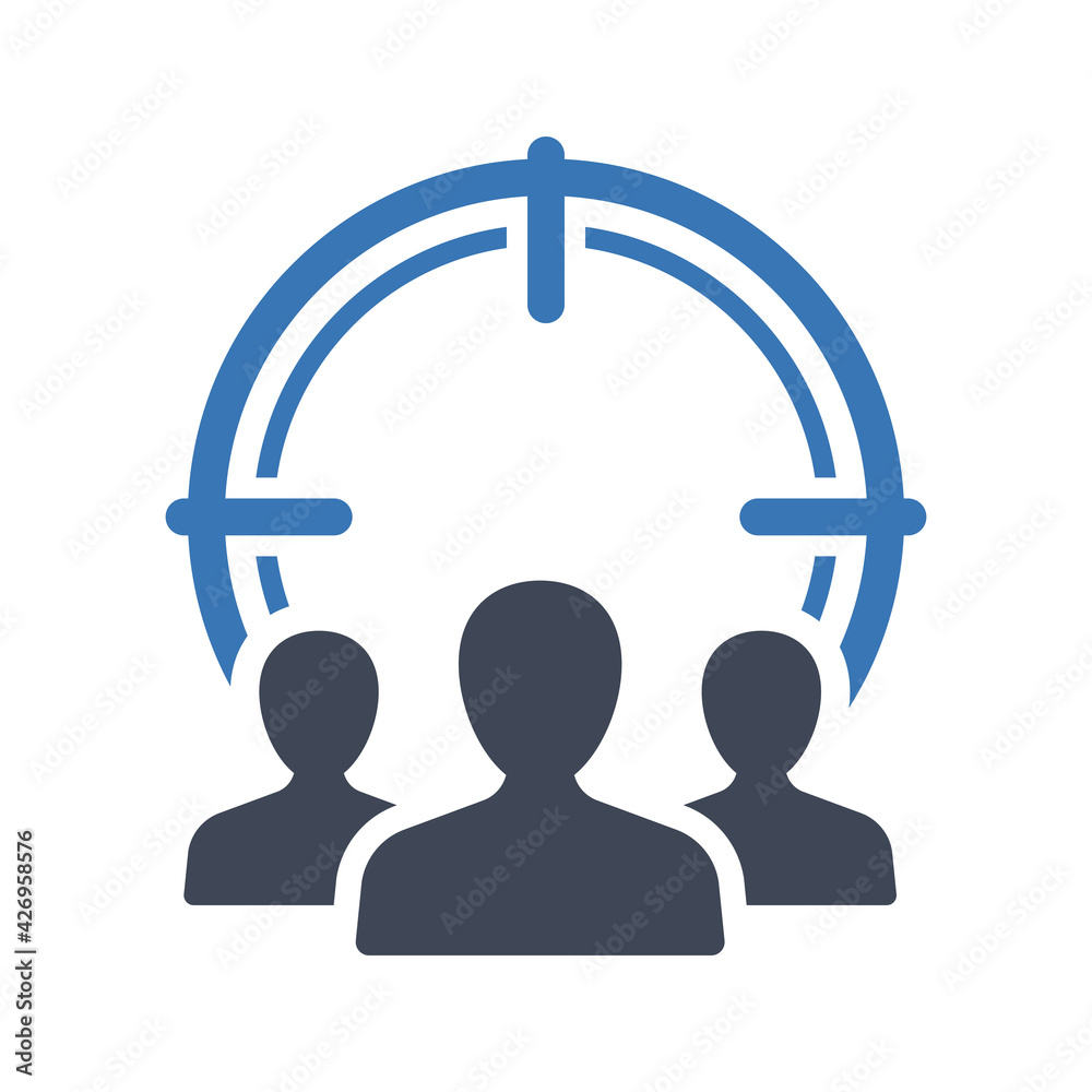 Customer target icon Stock Vector | Adobe Stock