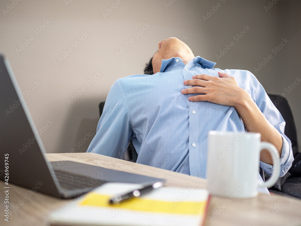 Heart Attack on work or study Stock Photo | Adobe Stock