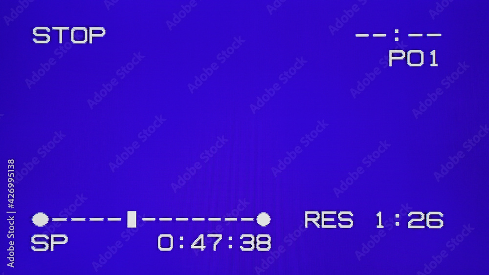 Vhs Blue Screen Stop