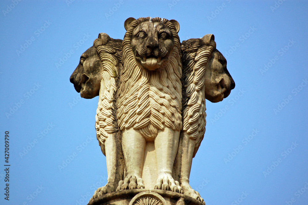 Lion symbol of India Stock Photo | Adobe Stock