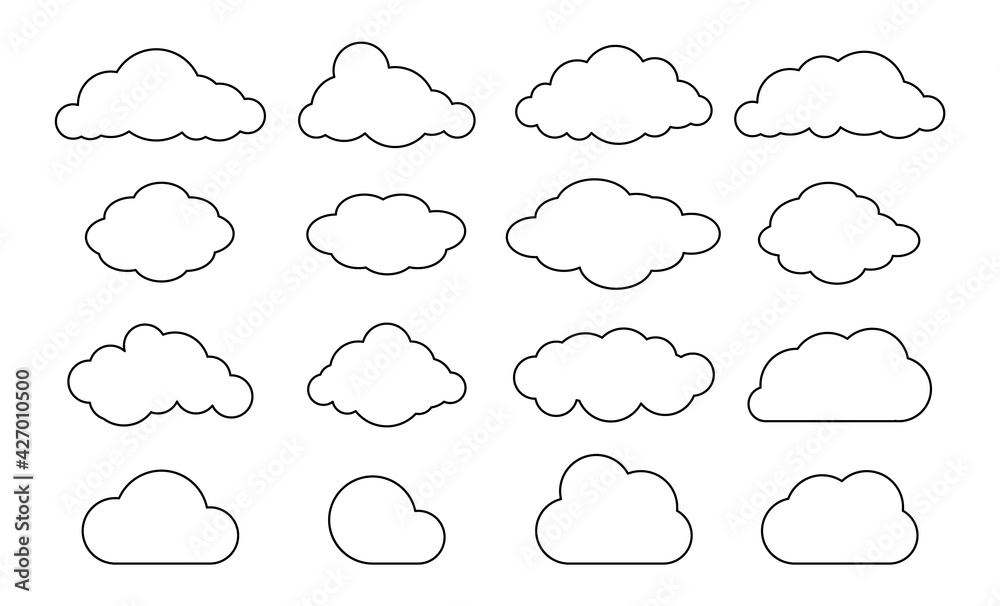 Clouds Clipart Outline