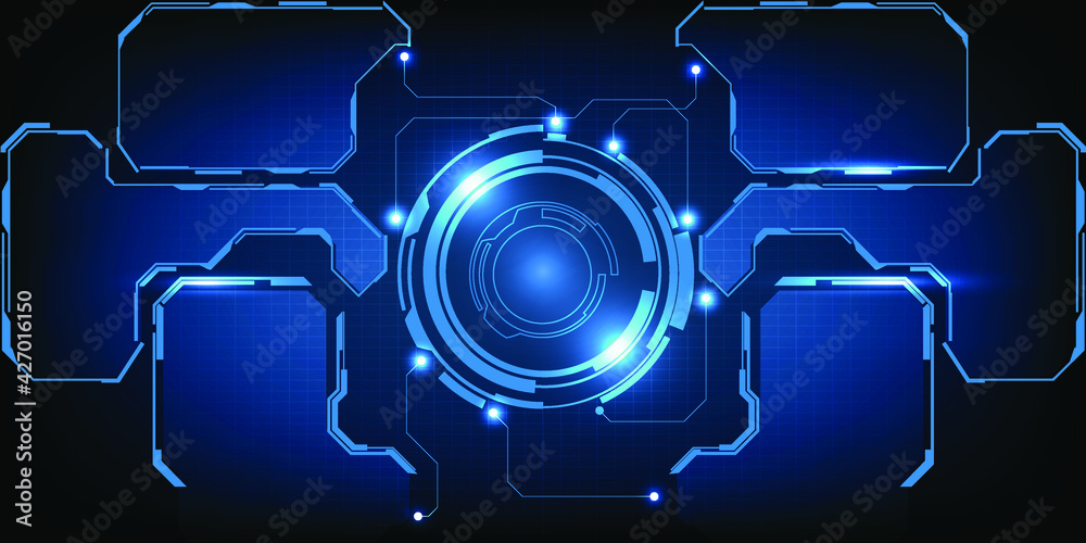 Cyber tech eyes monitoring with digital architect plane around hi tech ...