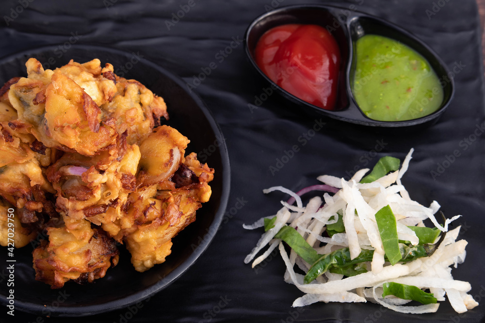 Onion Pakoda Also Known As Kanda Bhajji, Pyaj Ke Pakode, Pakoda, Pyaaj ...