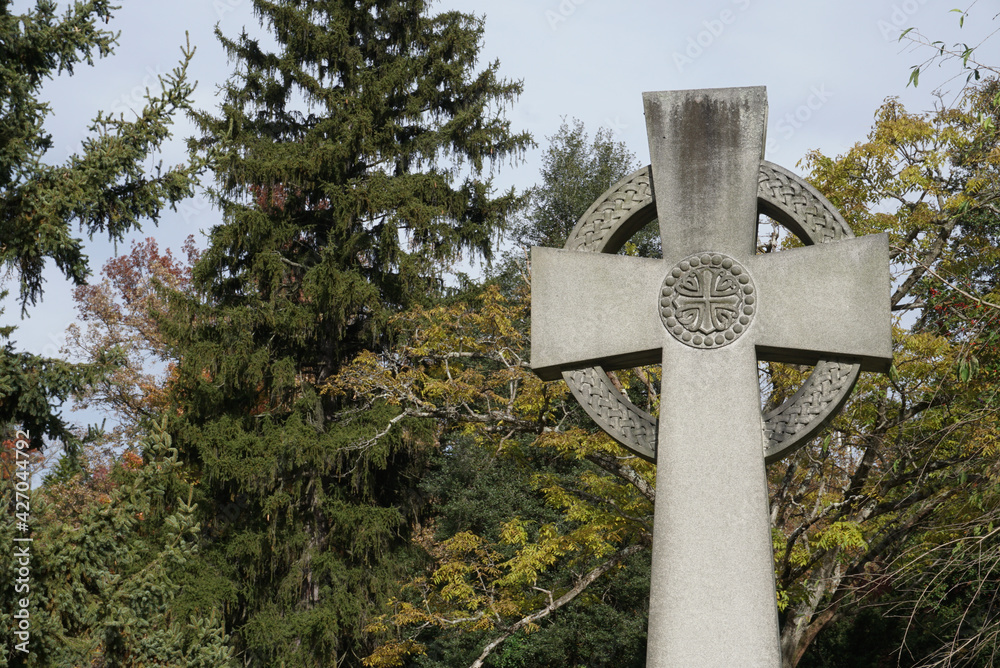 Christian, church, spiritual, carving, oak, cross, sacred, interior ...