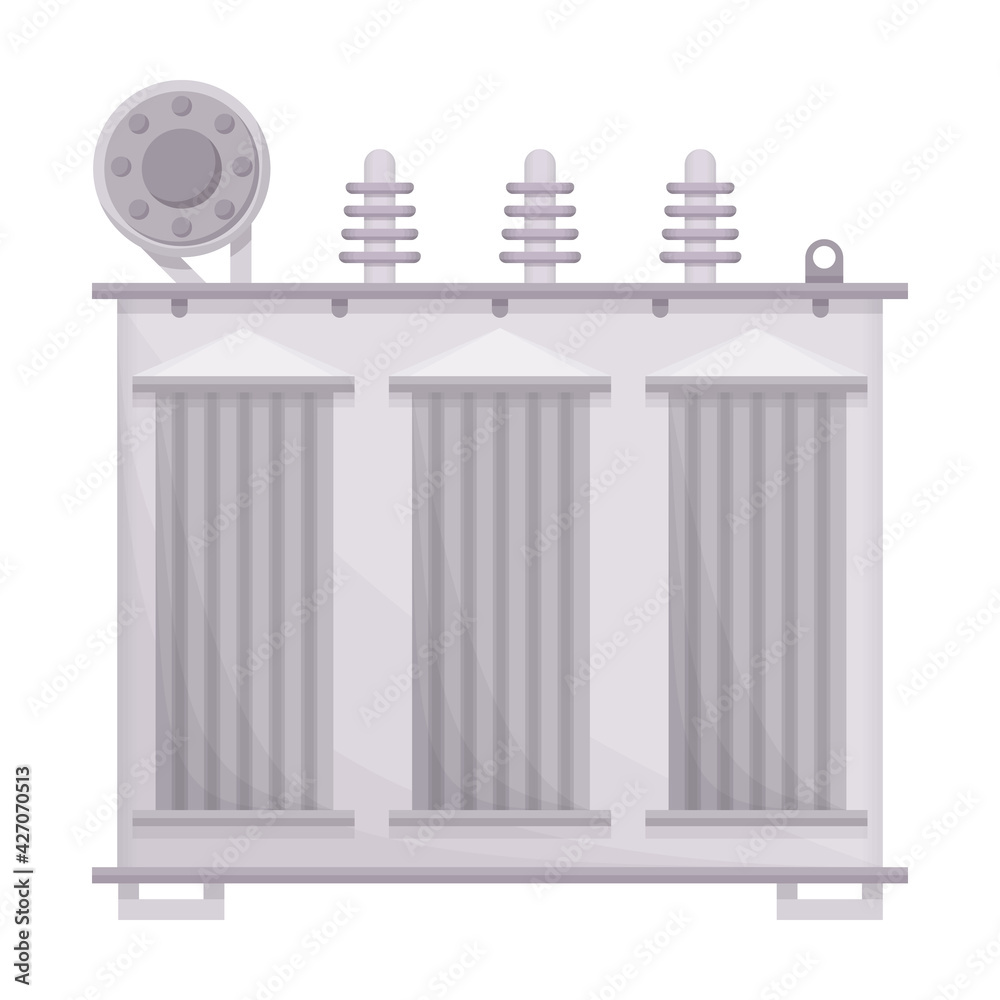 Transformer vector cartoon icon. Vector illustration electric equipment ...