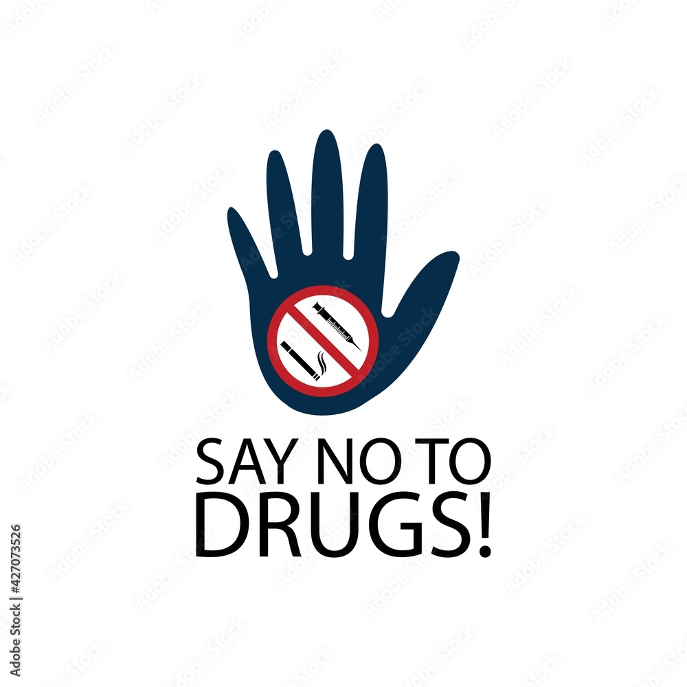 International Day Against Drug Abuse and Illicit Trafficking Vector ...