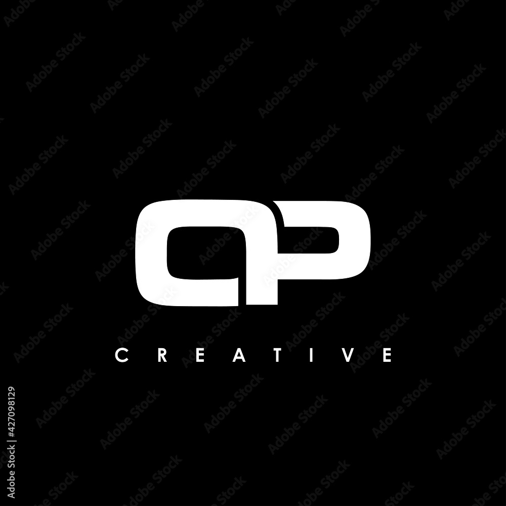 OP Letter Initial Logo Design Template Vector Illustration Stock Vector ...
