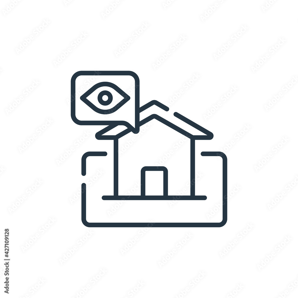 places to visit icon. Thin linear places to visit outline icon isolated ...