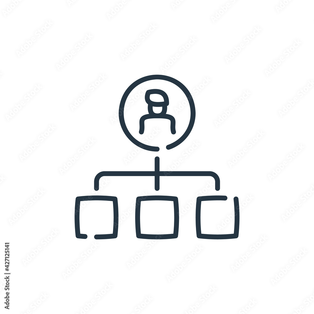 structure icon. Thin linear structure outline icon isolated on white ...