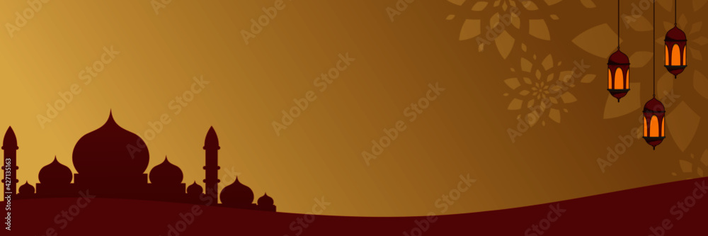 Islamic theme background design free vector Stock Vector | Adobe Stock