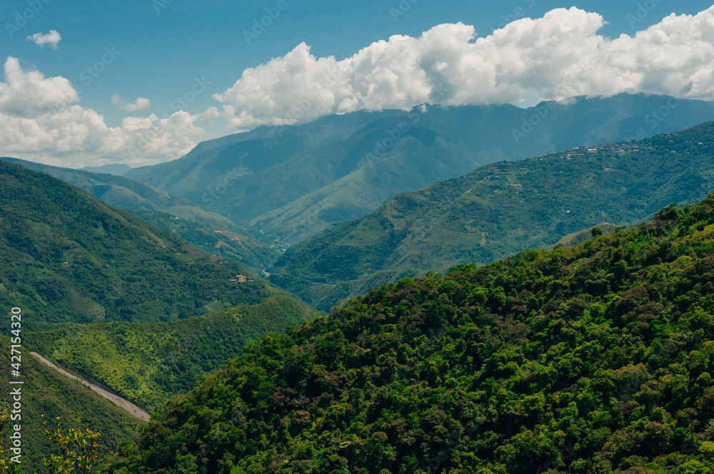 The Death Road is one of the most dangerous roads in the world Stock ...