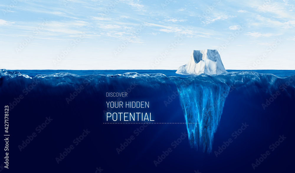 Discover your hidden potential concept with iceberg Stock Illustration ... Discover your hidden potential concept with iceberg Stock Illustration ...