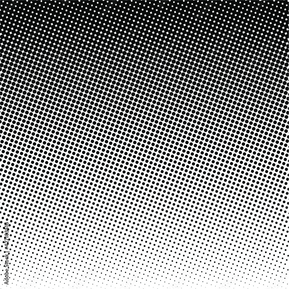 Black halftone background. Black polka dot. Halftone pattern. Modern ...