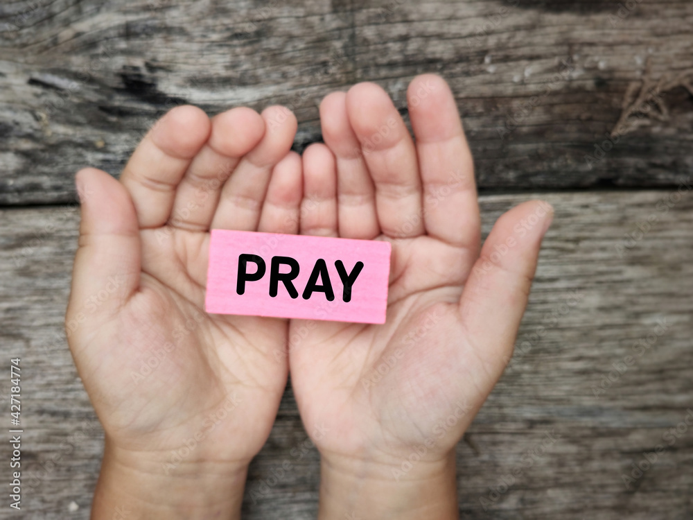 Poster Inspiration and Motivational Concept - PRAY text background ...