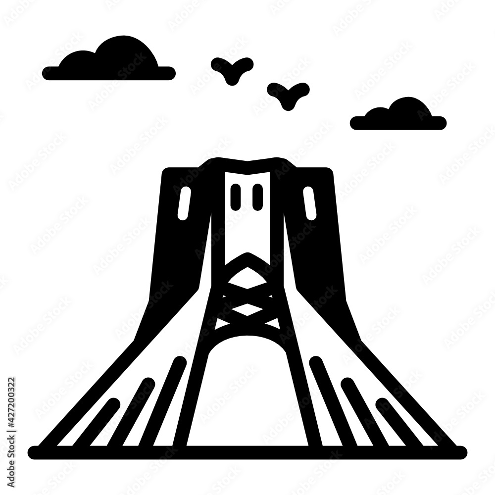 Azadi Tower Vector