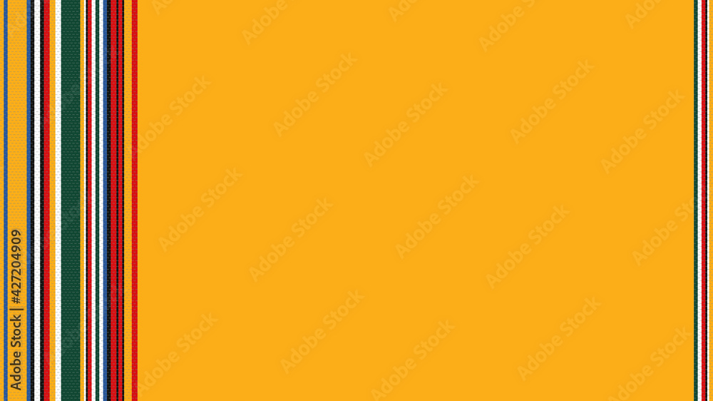 Ethnic mexican blanket pattern. Yellow background. Vector serape design ...