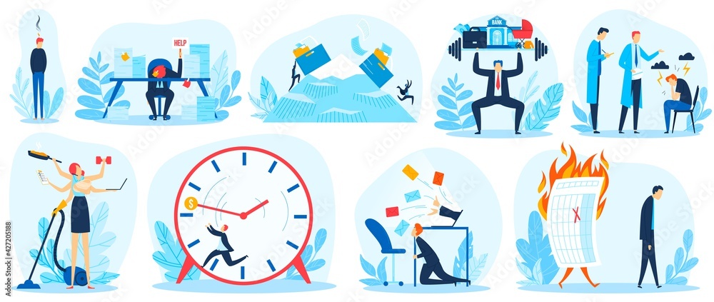 Burnout at work, severe stress constant employment, emotions are very ...