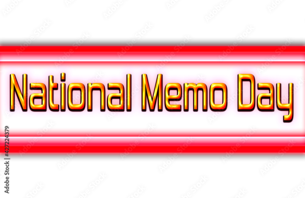 May month, day of May.National Memo Day , on white background Stock ...