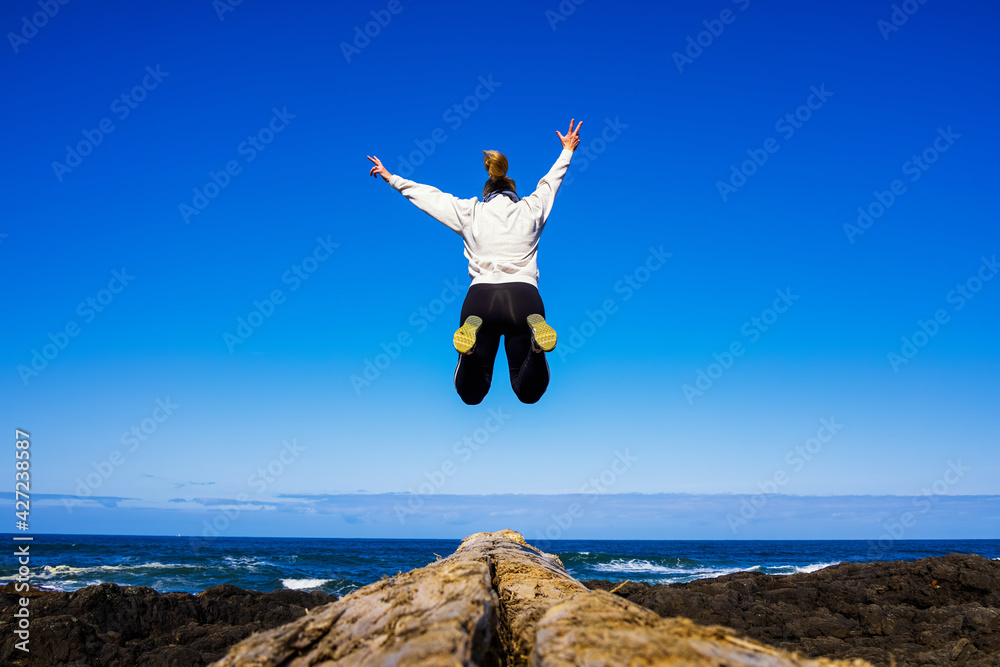 Giant Leap of Faith Stock Photo | Adobe Stock