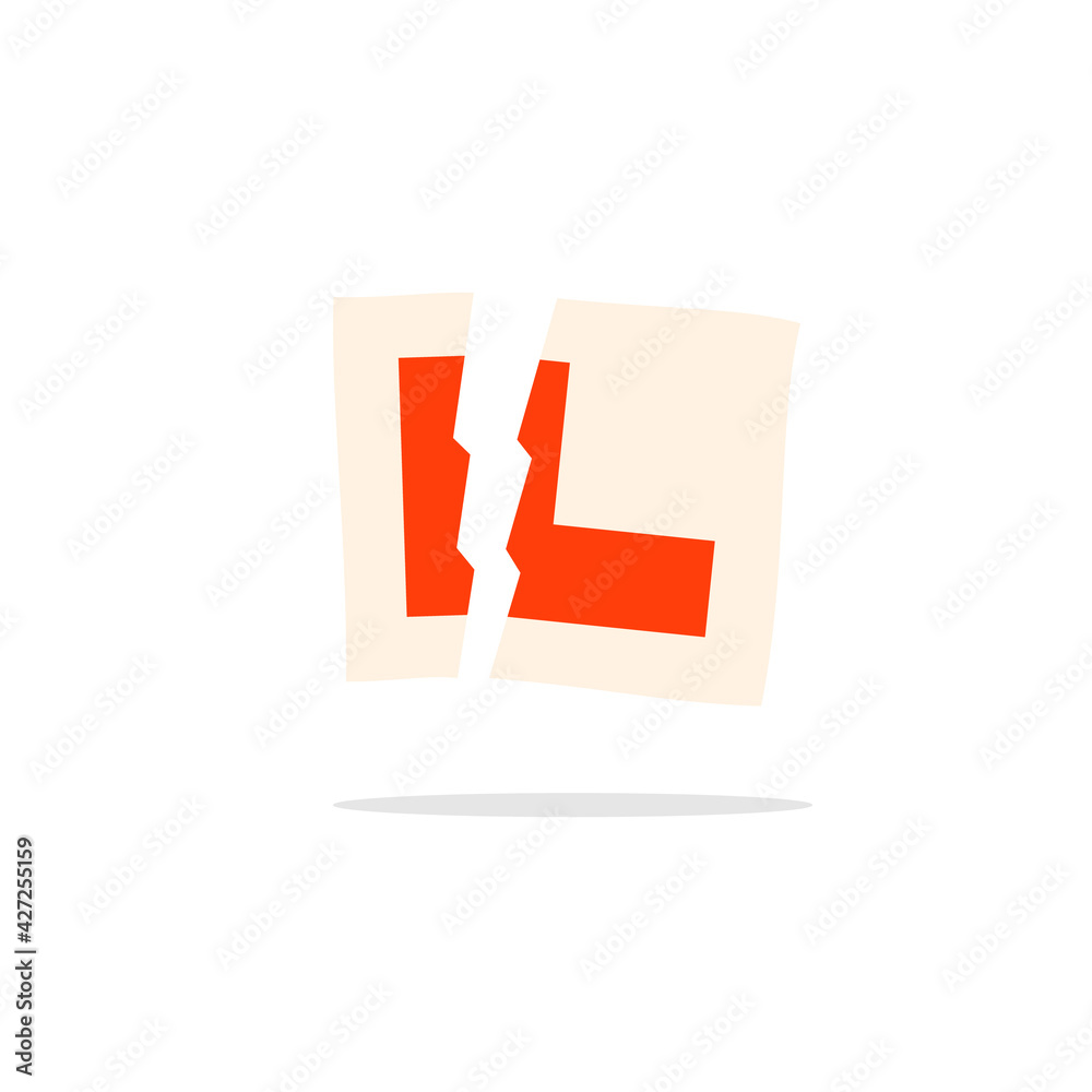 Passed driving test icon. Clipart image isolated on white background ...