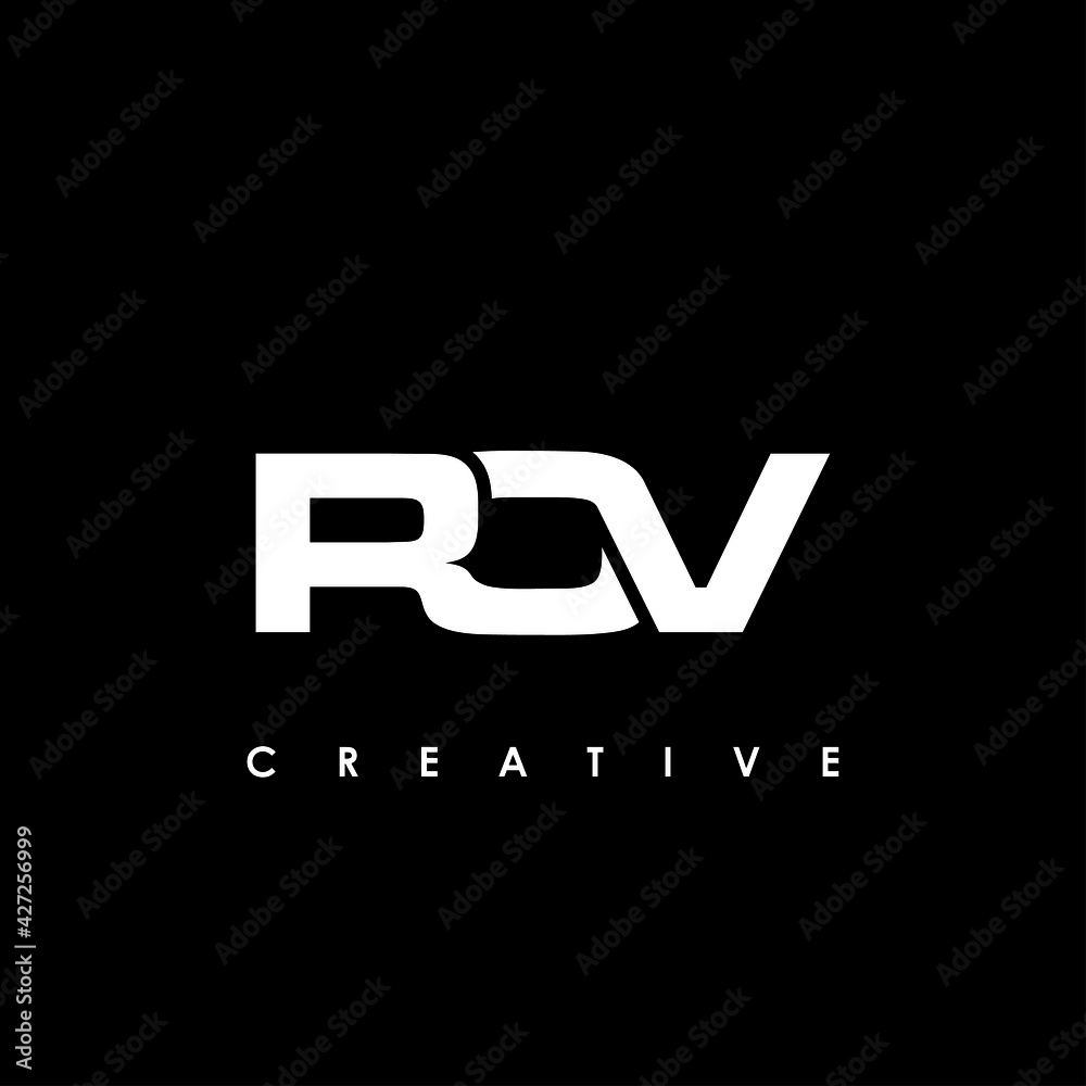 ROV Letter Initial Logo Design Template Vector Illustration Stock ...