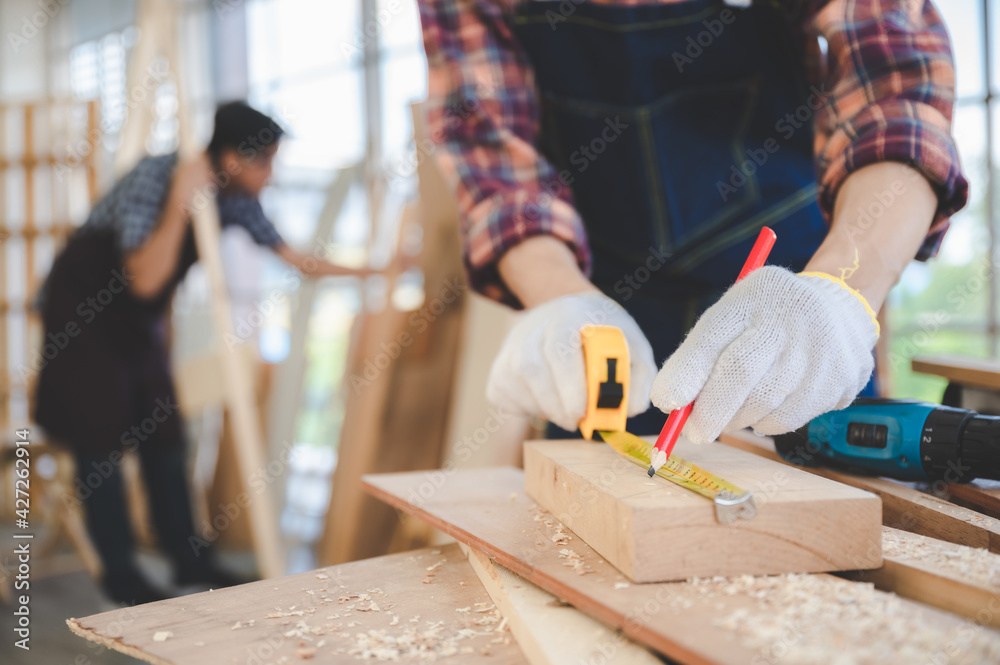 Background image of furniture woodworking workshop, carpenters ...