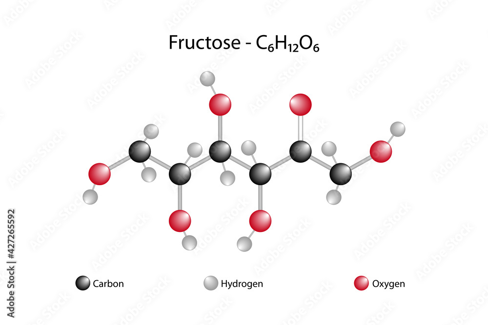 Molecula De Frutose Image Of Fructose Molecular