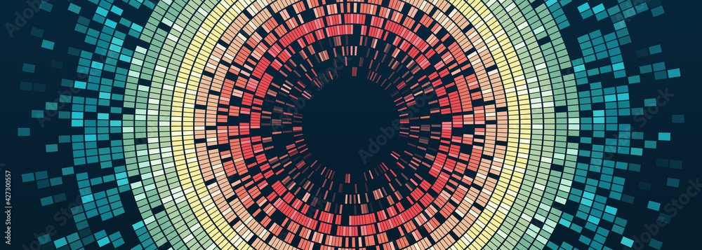 Vector technology background. Big data visualization. Abstract stream ... Vector technology background. Big data visualization. Abstract stream ...