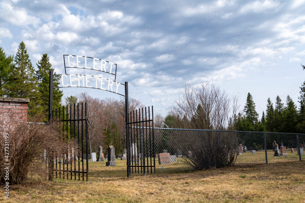 The cemetery in the Ontario ghost town of Gelert is home to many ...
