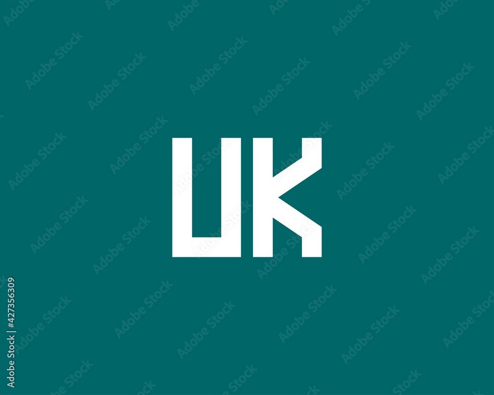 UK KU Letter logo design vector template Stock Vector | Adobe Stock