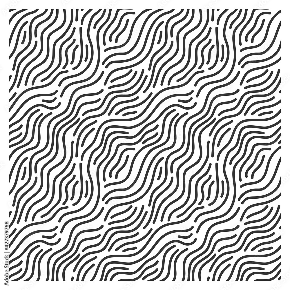 Seamless pattern with waves. Design for backdrops with sea, rivers or ...