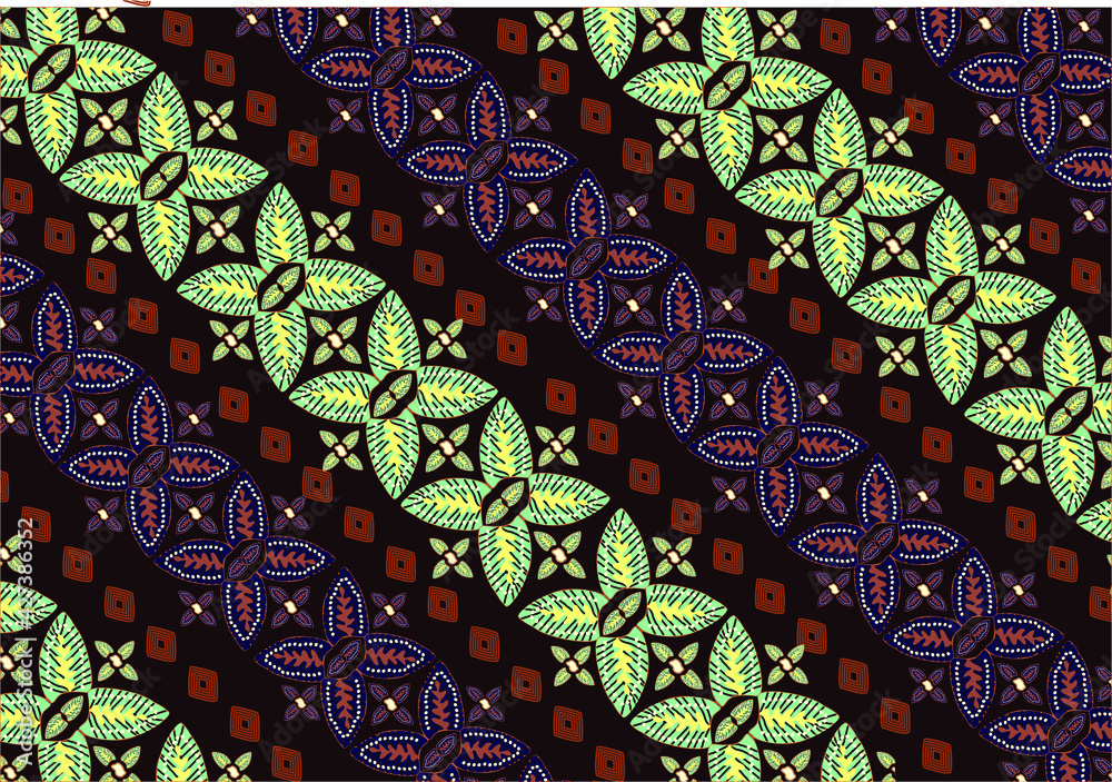 Batik Parang is one of the oldest batik motifs in Indonesia. Drawing a ...