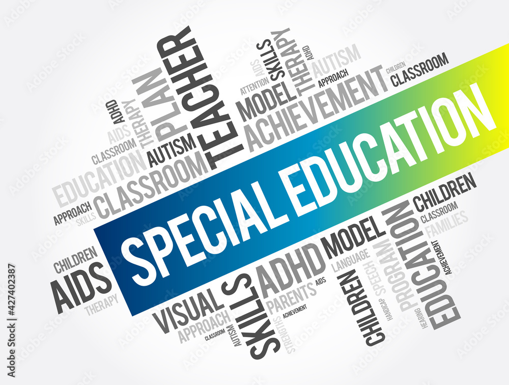 Special Education word cloud collage, education concept background ...