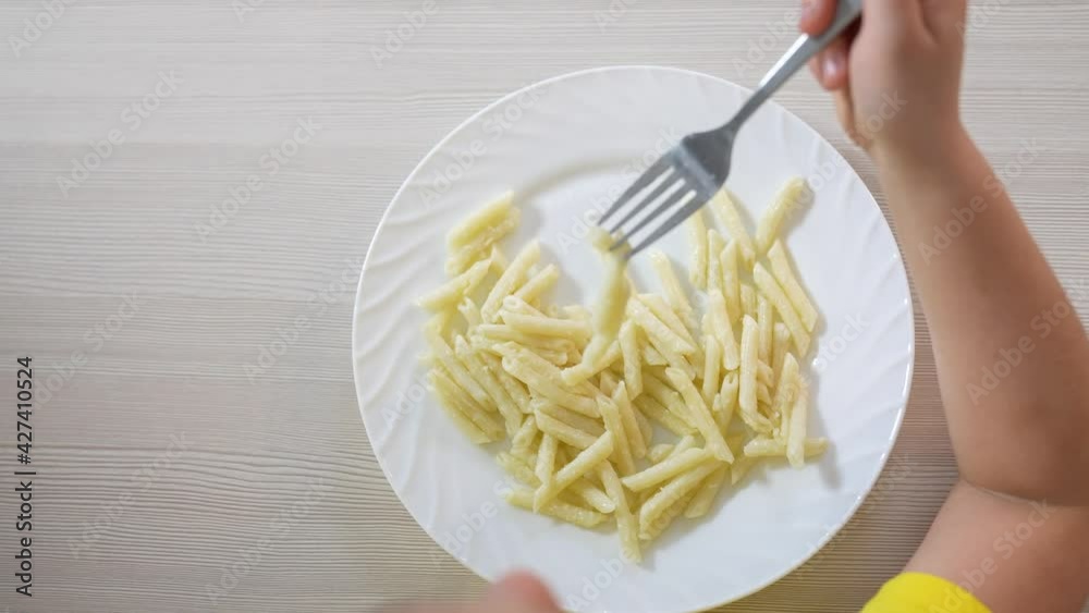 child eating pasta. healthy a food vegetarianism concept. girl indoor ...
