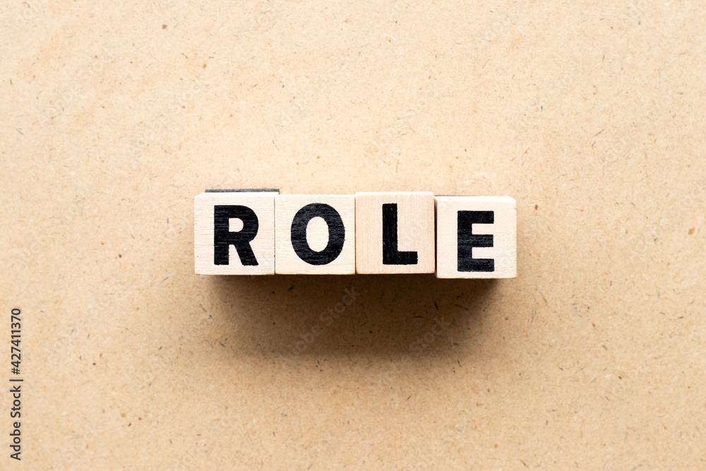 Letter block in word role on wood background Stock Photo | Adobe Stock