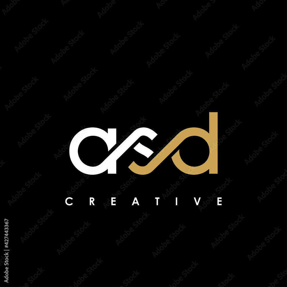 ASD Letter Initial Logo Design Template Vector Illustration Stock Vector | Adobe Stock