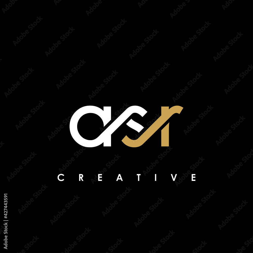 ASR Letter Initial Logo Design Template Vector Illustration Stock ...