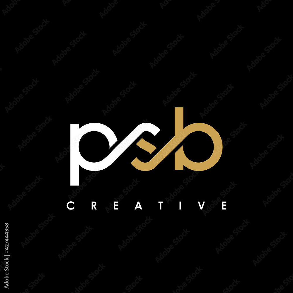 PSB Letter Initial Logo Design Template Vector Illustration Stock ...