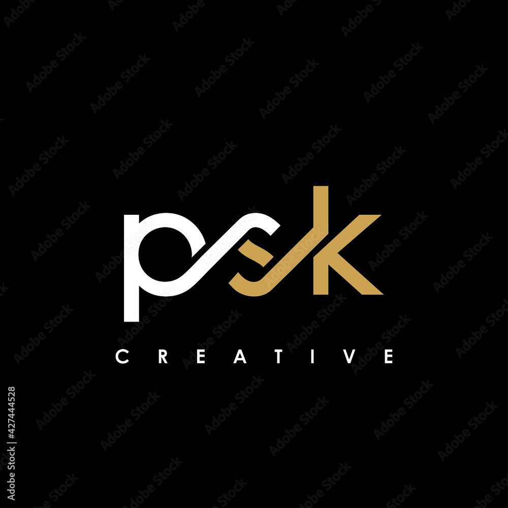PSK Letter Initial Logo Design Template Vector Illustration Stock ...