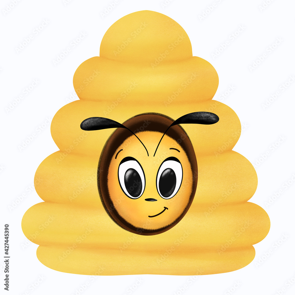 Cute bee clipart, bees illustration, bug, png clip art, digital summer ...